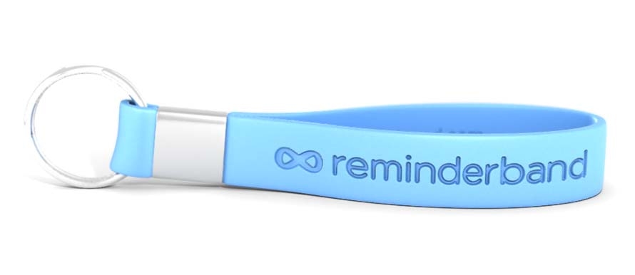 Custom Silicone Band Keychain by Reminderband